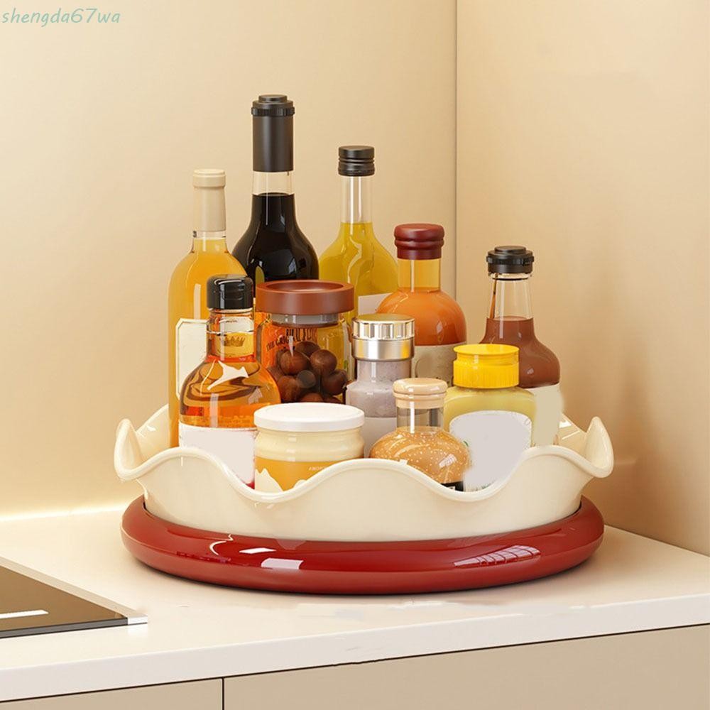 SHENGDA 360 ° Organizador Giratório De Especiarias , Rack De Temperos De Cozinha De Grande ...