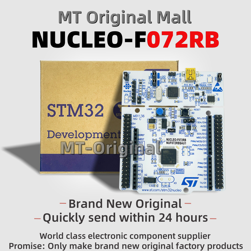 1 Pçs/Lote MT Mall Nucleo-F072RB STM32F072RBT6 Microcontrolador STM32 ...