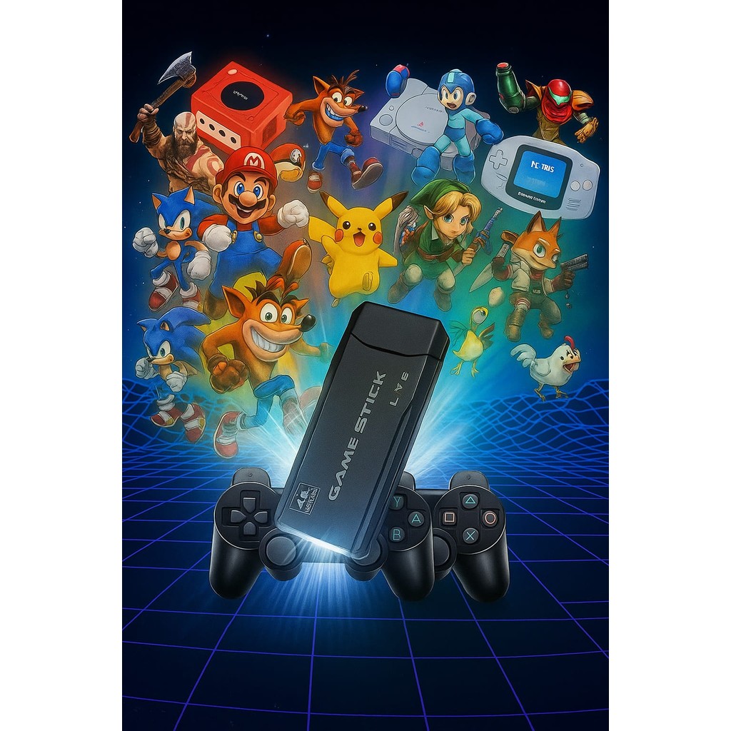 Game Stick Gd10 4k 40mil Jogos Ps1,Ps2,PSP, Nintendo e Muito Mais 2 ...