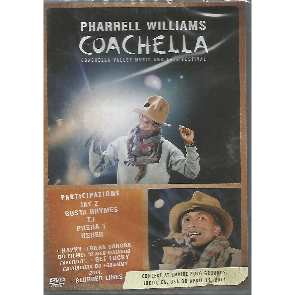 Dvd - Pharrell Williams - Coachella - Lacrado | Shopee Brasil