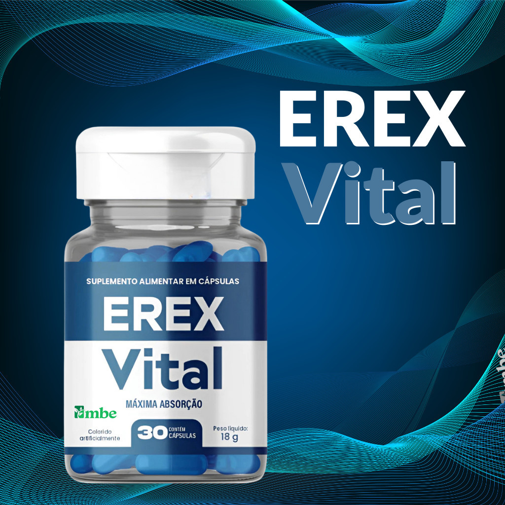 Erex Vital Original - 30 Capsulas - 18g Suplemento Alimentar Sem Sabor ...