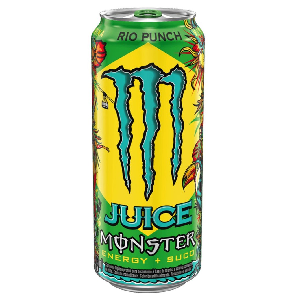 Energético Monster Energy 473ml Rio Punch Lata Brasil Juice Mix de ...