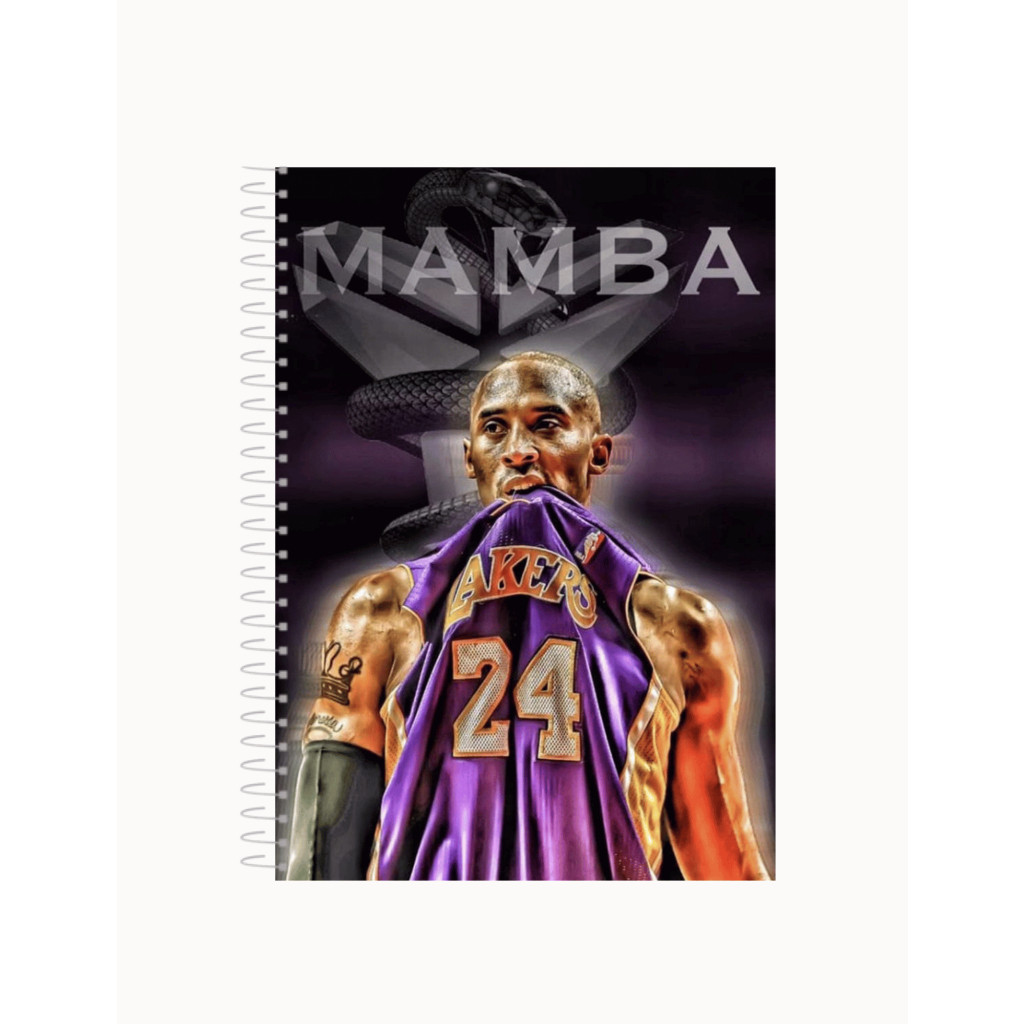 Caderno Tamanho Universitario Kobe Bryant 1, 10 ou 20 materias ...