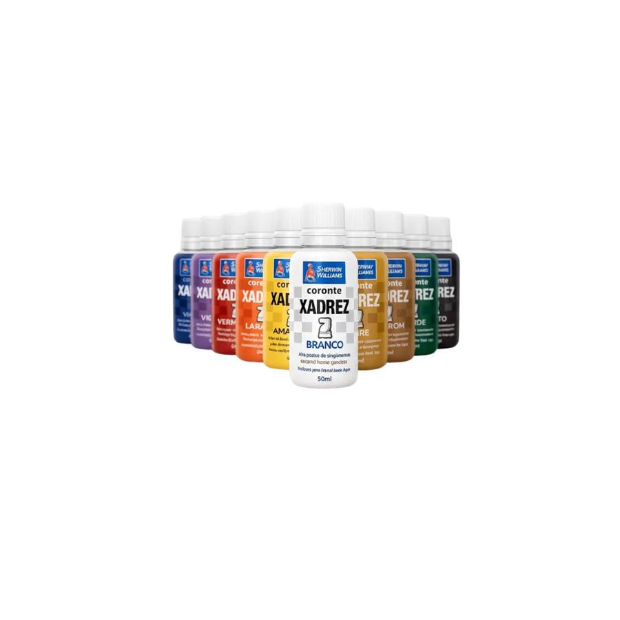 Corante Líquido Xadrez Sherwin Williams 50ml Várias Cores | Shopee Brasil