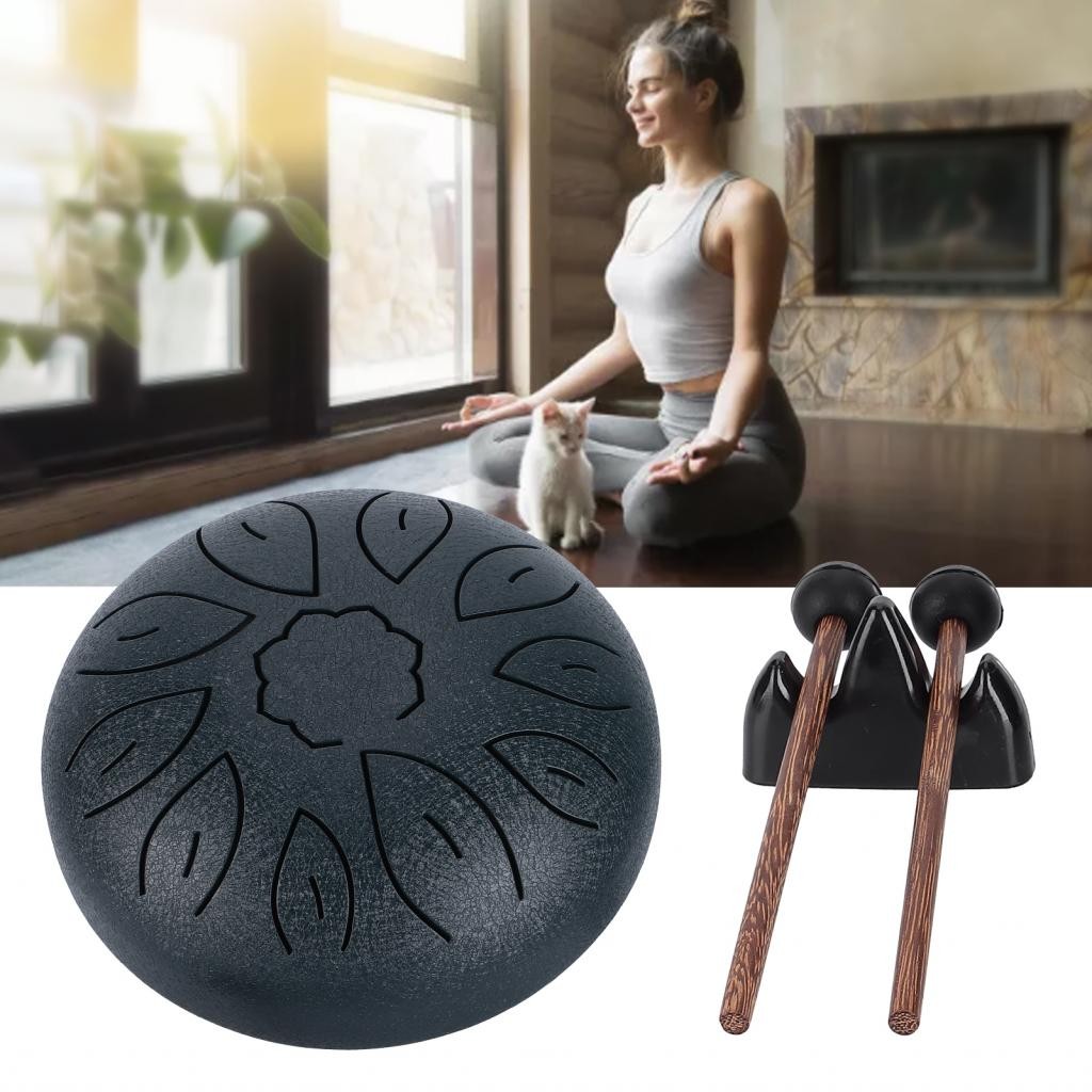 photop-BR Generic 6-inch Steel Tongue Drum Kit Ethereal Sound Hand Pan ...