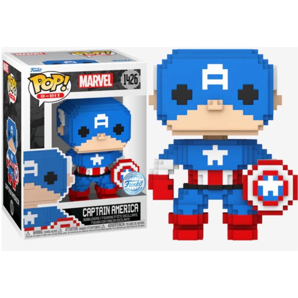 Funko Pop Marvel 1426 - Capitao America ( 8 Bits ) | Shopee Brasil