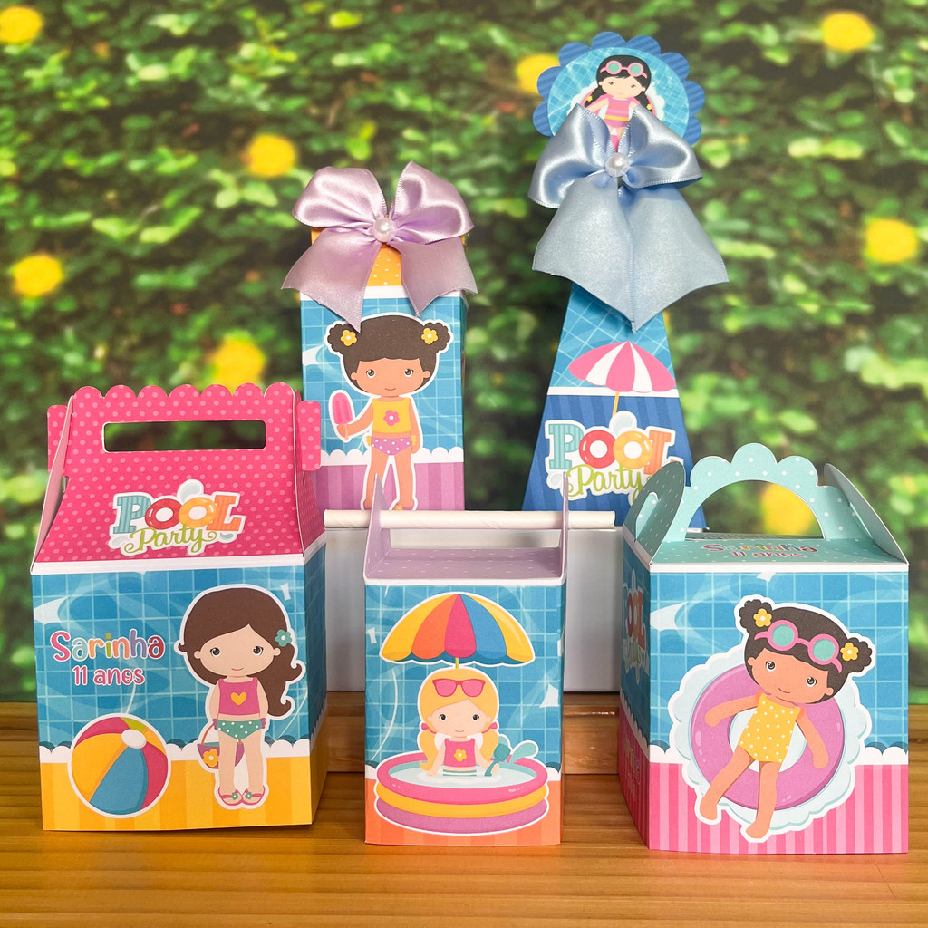 PEGUE E MONTE - Kit Festa Personalizados Pool Party FAZEMOS QUAQUER ...
