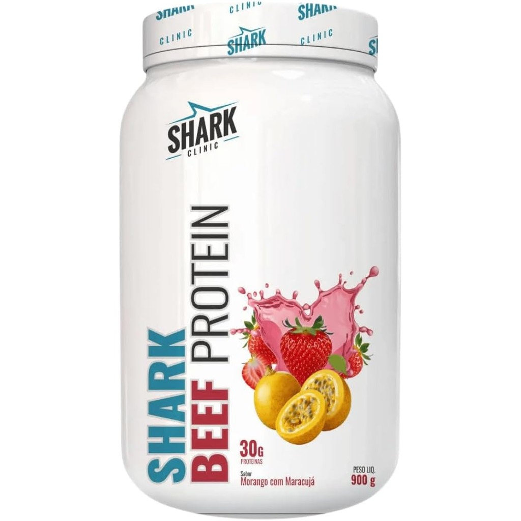 Whey Beef Protein Zero Lactose Shark Pro - Pote 900g | Shopee Brasil