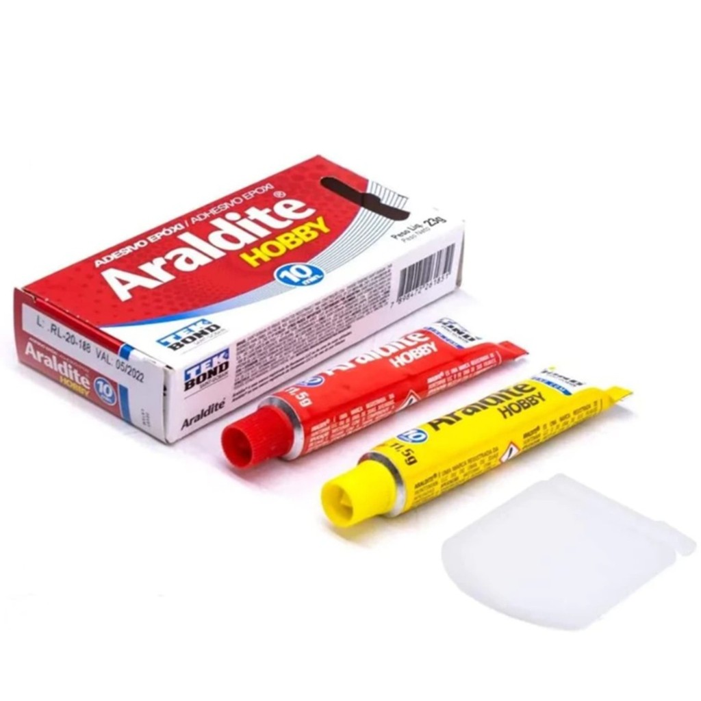Araldite Hobby Cola Epóxi 10 Minutos 16 G - Tek Bond - KIT COM 1, 2 OU ...