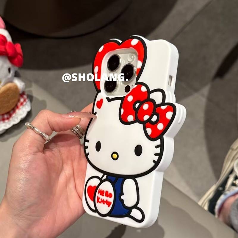 Cartoon Three-Dimensional Ancient Early Bow Hello Kitty Iphone16promax ...