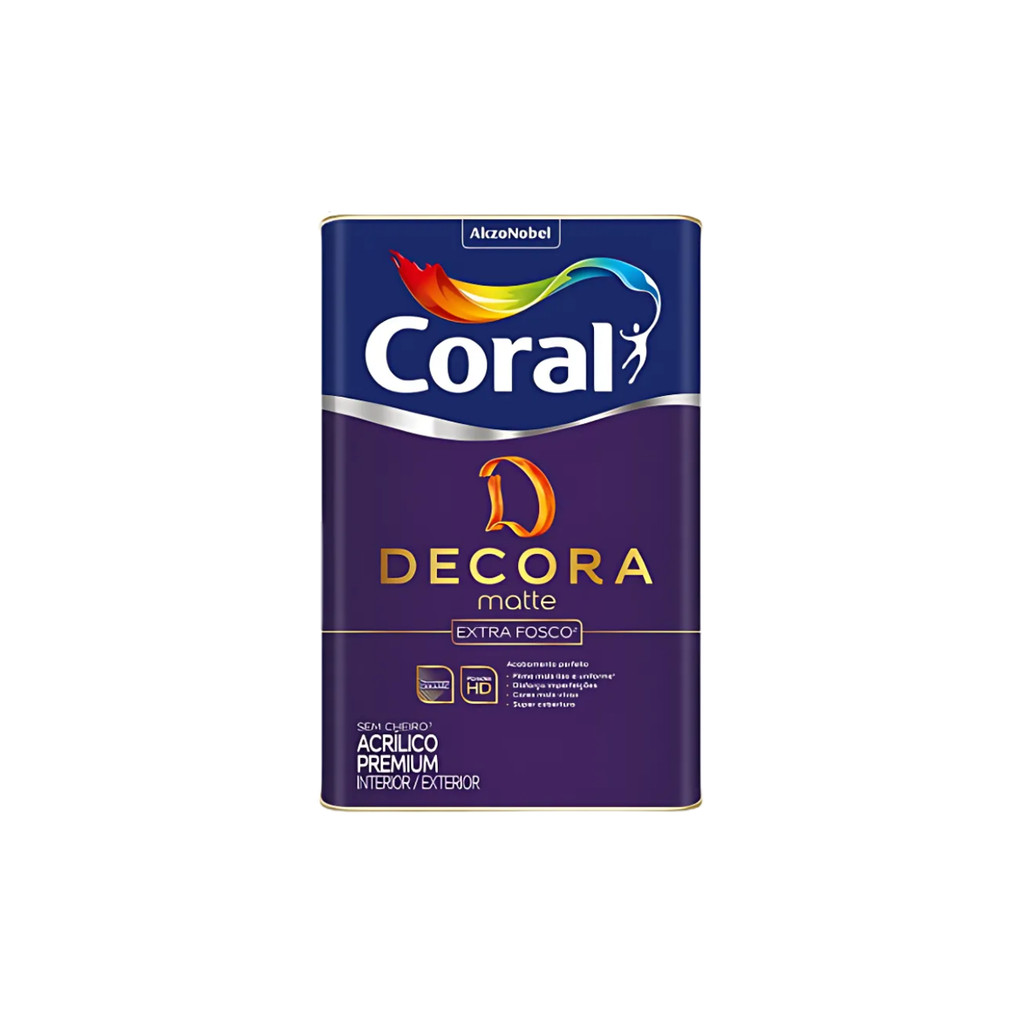 Coral Decora Matte Extra Fosco 18L | Shopee Brasil