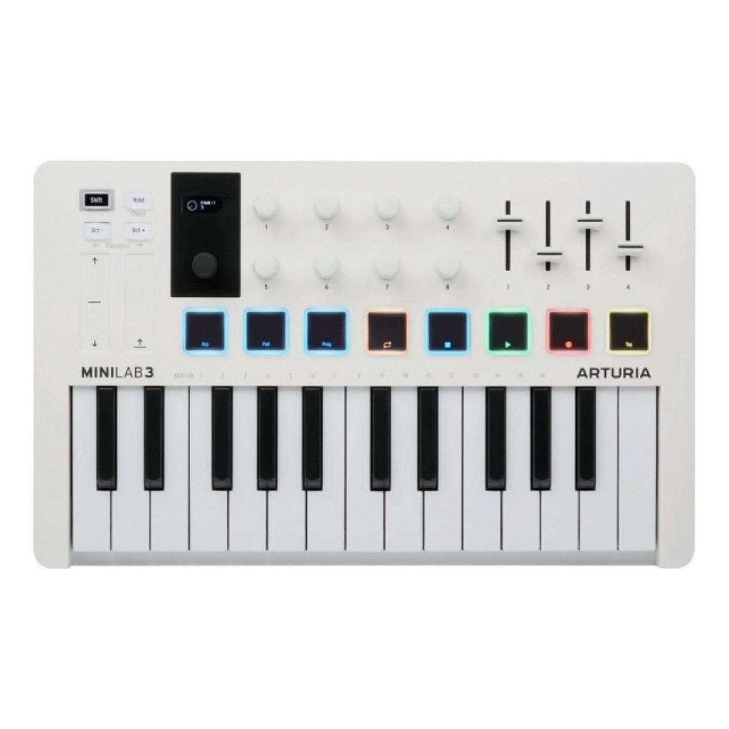 Teclado Controlador Arturia Minilab 3 Alpine White Branco Dj Djj ...