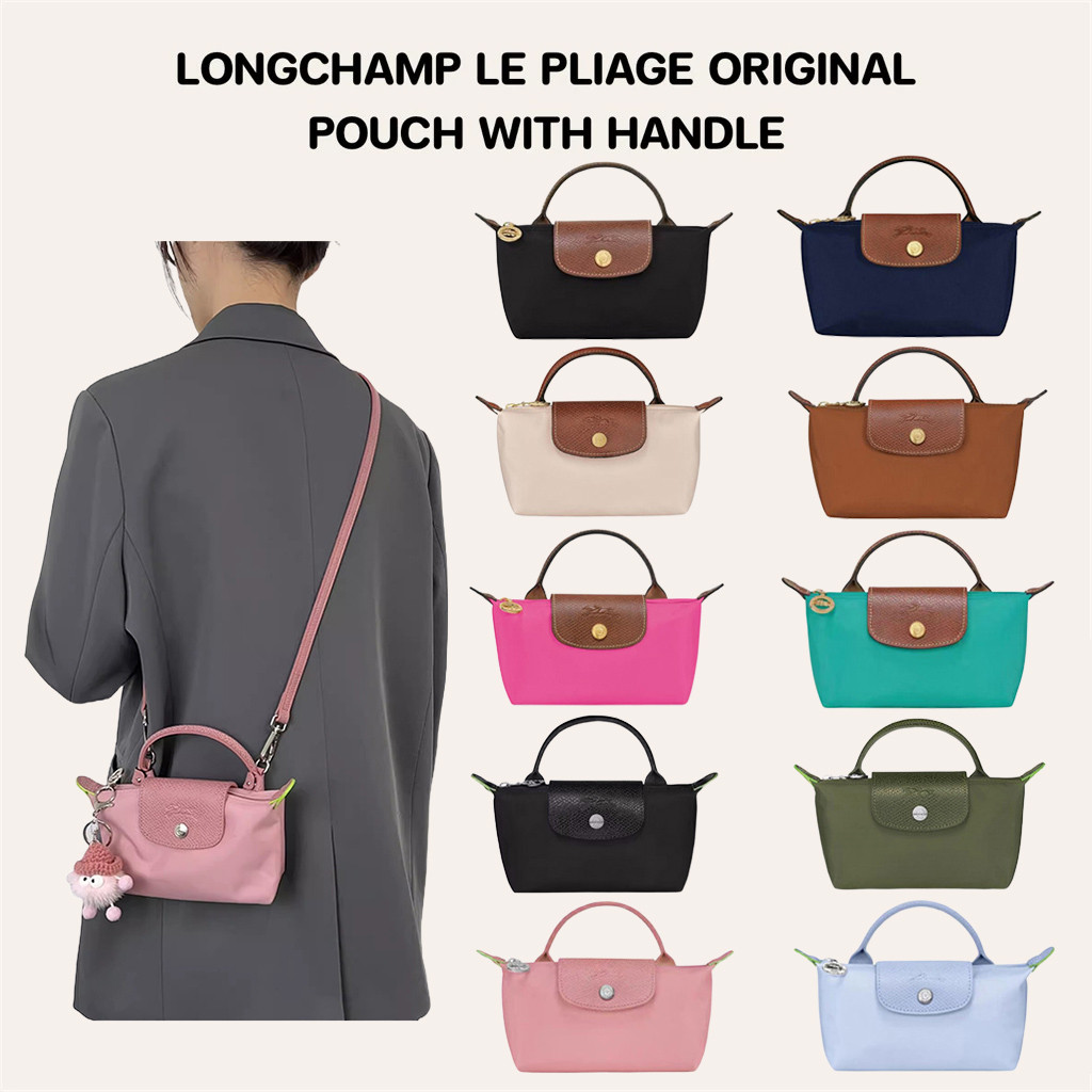Bolsa longchamp original Le Pliage mini Tipo Estilingue crossbody (Alça ...