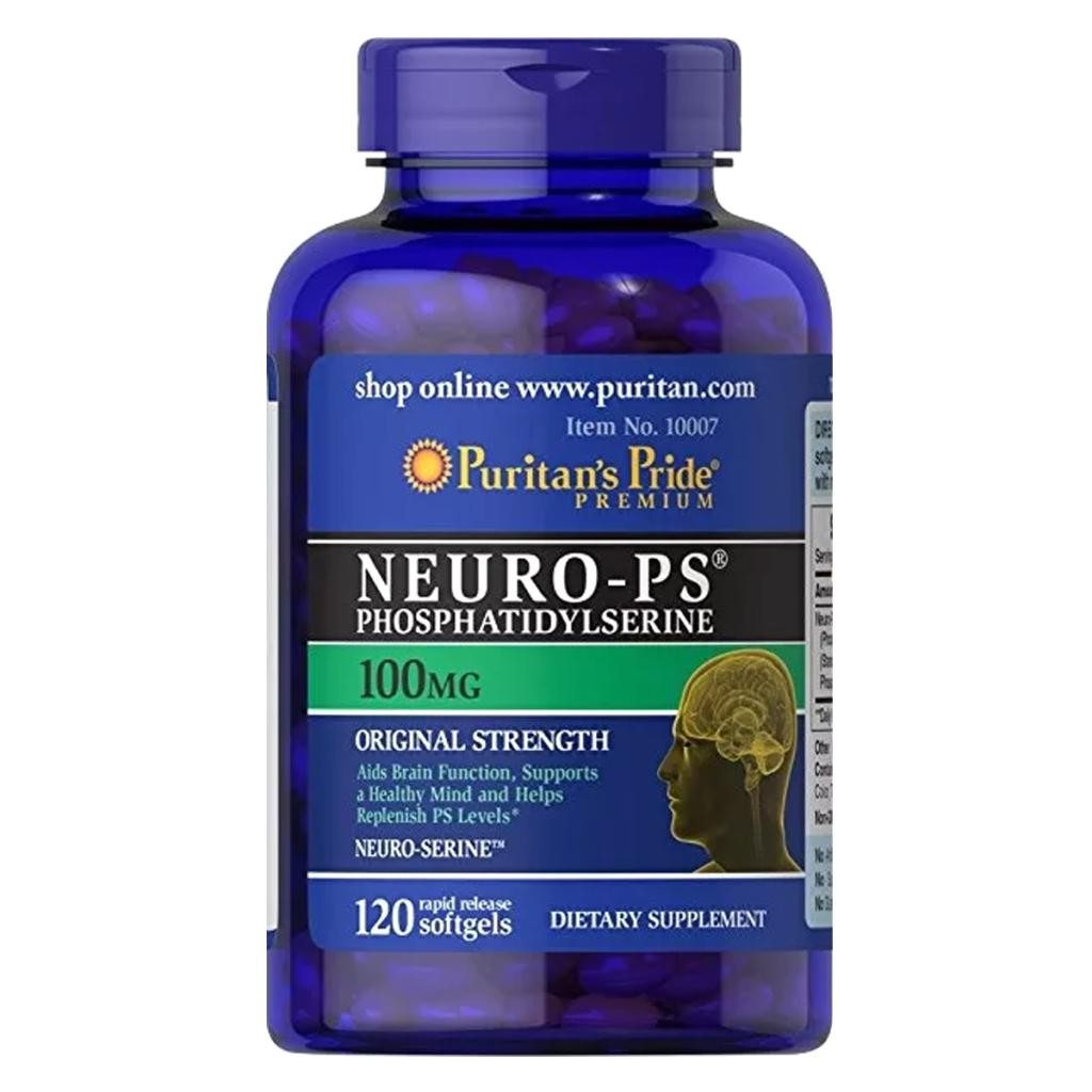 Neuro Ps Fosfatidilserina 100mg (120 SGels) Puritans Pride | Shopee Brasil