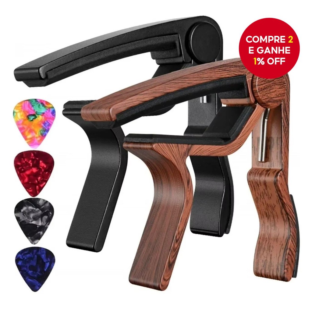 Capo De Guitarra Miwayer Rosewood-Cabe Em Guitarras Acústicas E ...