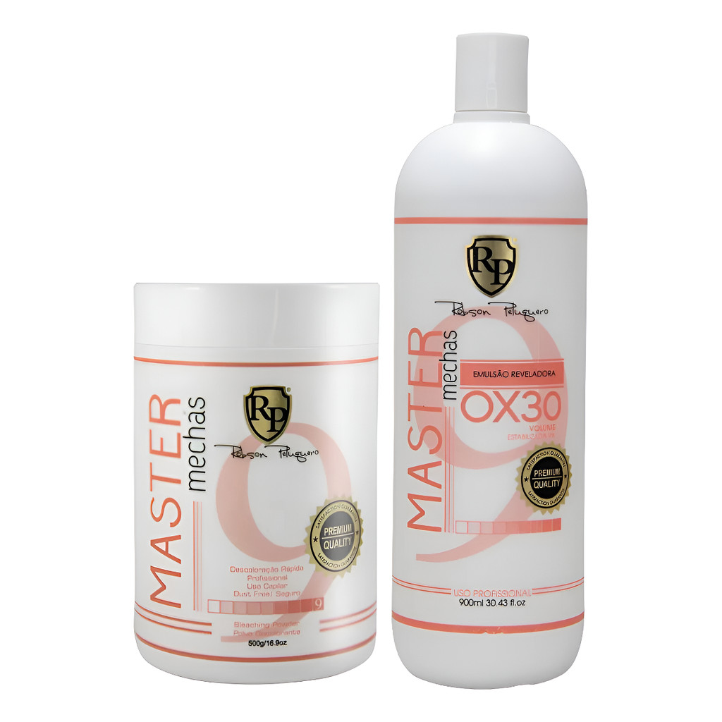 Combo Po Descolorante + Ox 30 Master Mechas Robson Peluquero | Shopee ...