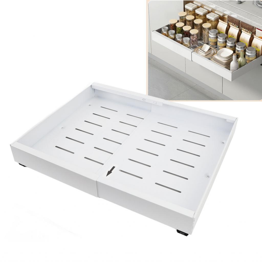 Kitchen Cabinets Carbon Steel Slide Out Drawers Adjustable Length ...