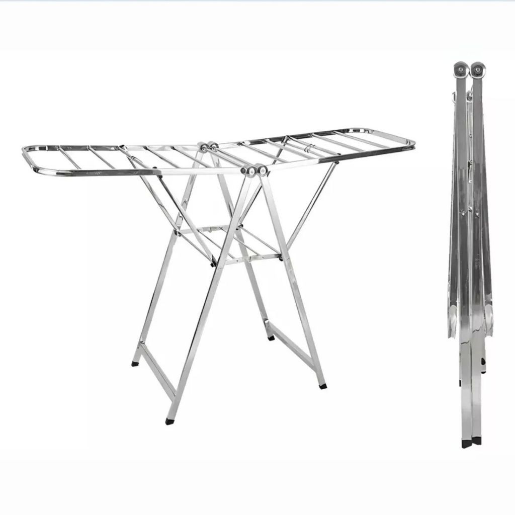 Varal De Chao Grande Inox Aluminio Retratil Com Abas Recolhivel ...