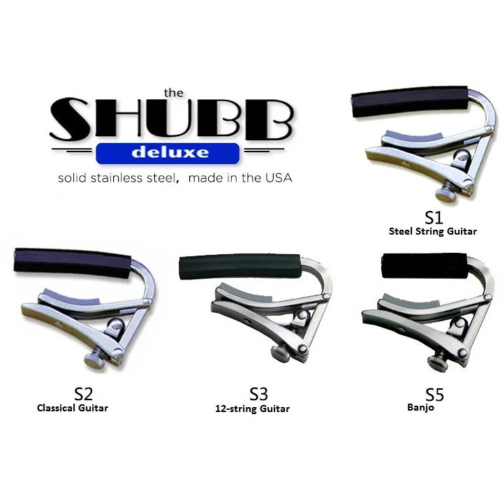 Shubb Deluxe Série S Cordas De Aço Guitarra Capo S1 S2 S3 S5 Para ...