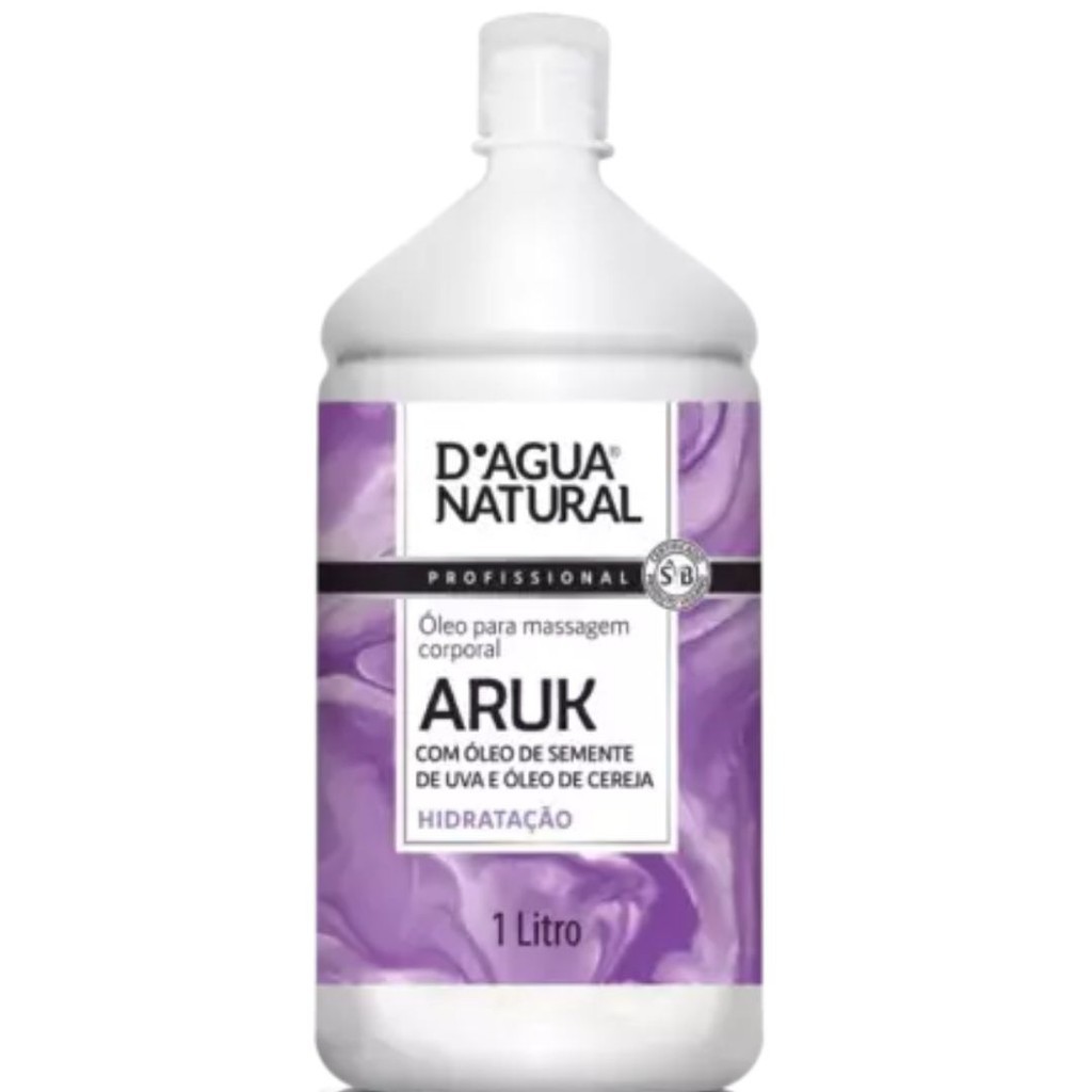 Óleo Aruk Hidratante Corporal Para Massagem Semente de Uva 1L Dagua ...