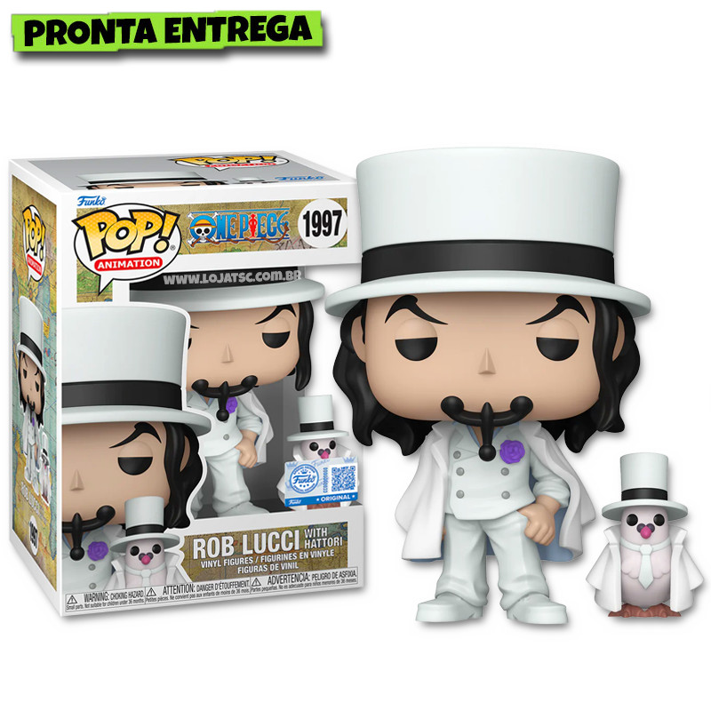Funko Pop One Piece - Rob Lucci with Hattori 1997 | Shopee Brasil