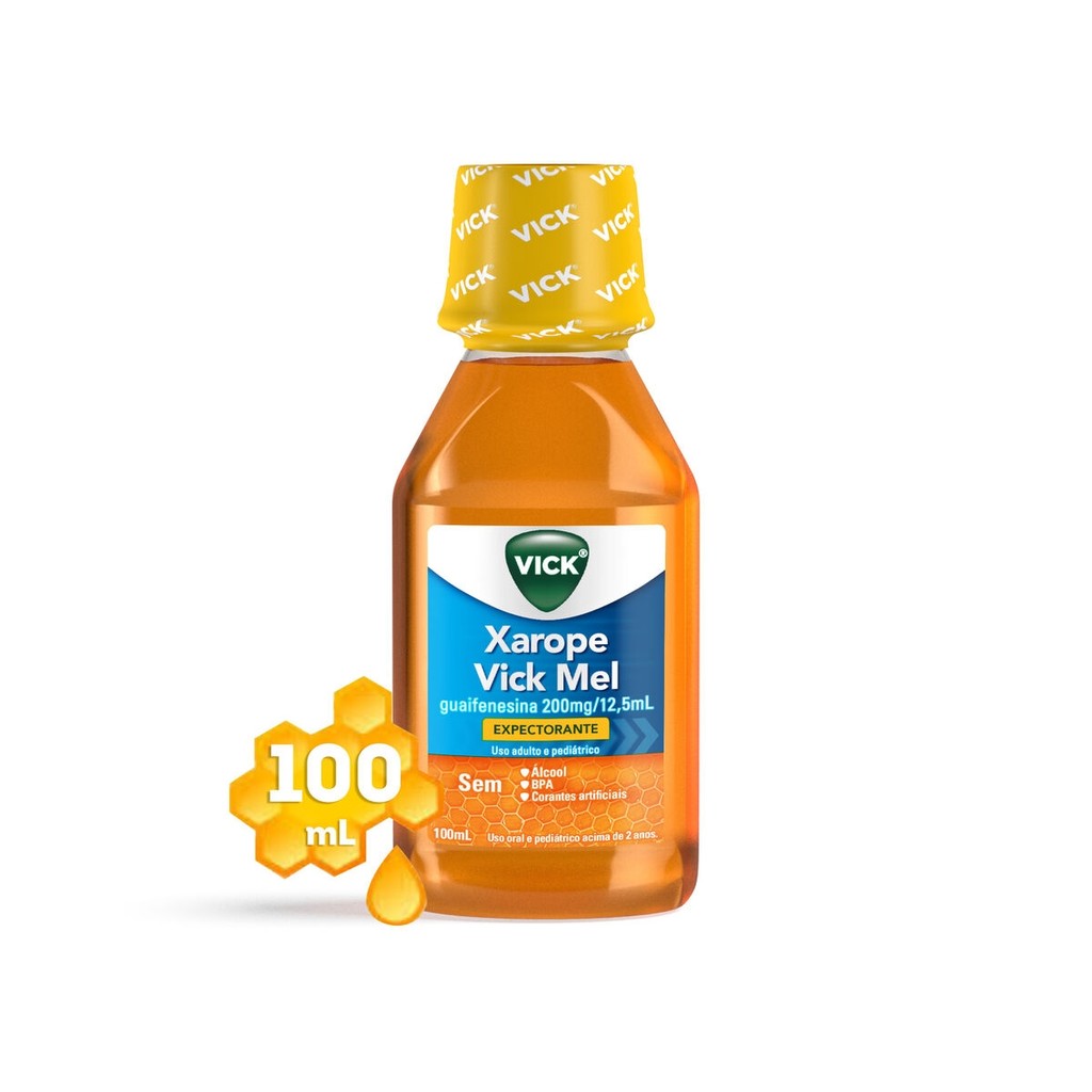 Xarope Vick Mel Expectorante 100ml | Shopee Brasil