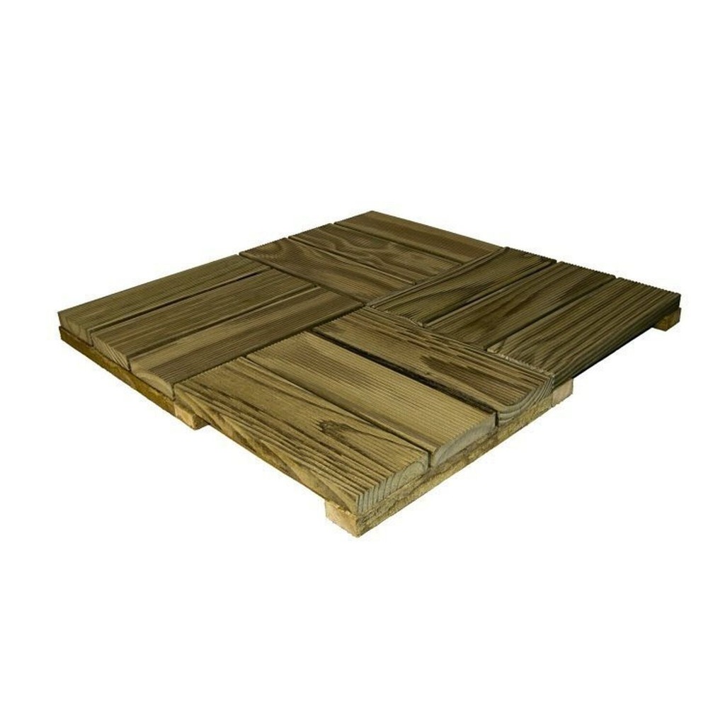 Kit 20 Unidades Deck Modular 30CMX30CM Pinus Tratado Madeira do Brasil ...