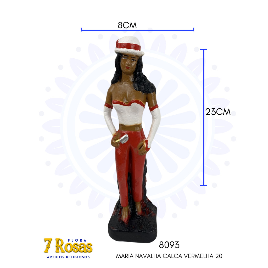 MARIA NAVALHA CALCA 20 VERMELHA BRANCA | Shopee Brasil