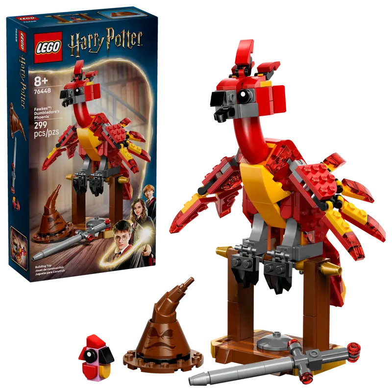 LEGO Harry Potter – Fawkes: A Fênix de Dumbledore (76448) – Figura ...