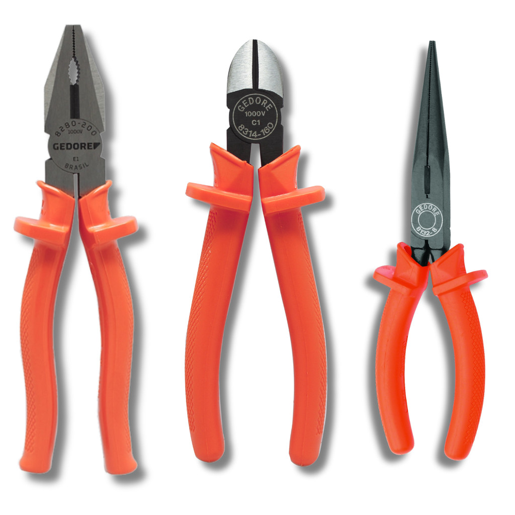 Kit Alicate Eletricista Corte e Bico Gedore Profissional | Shopee Brasil