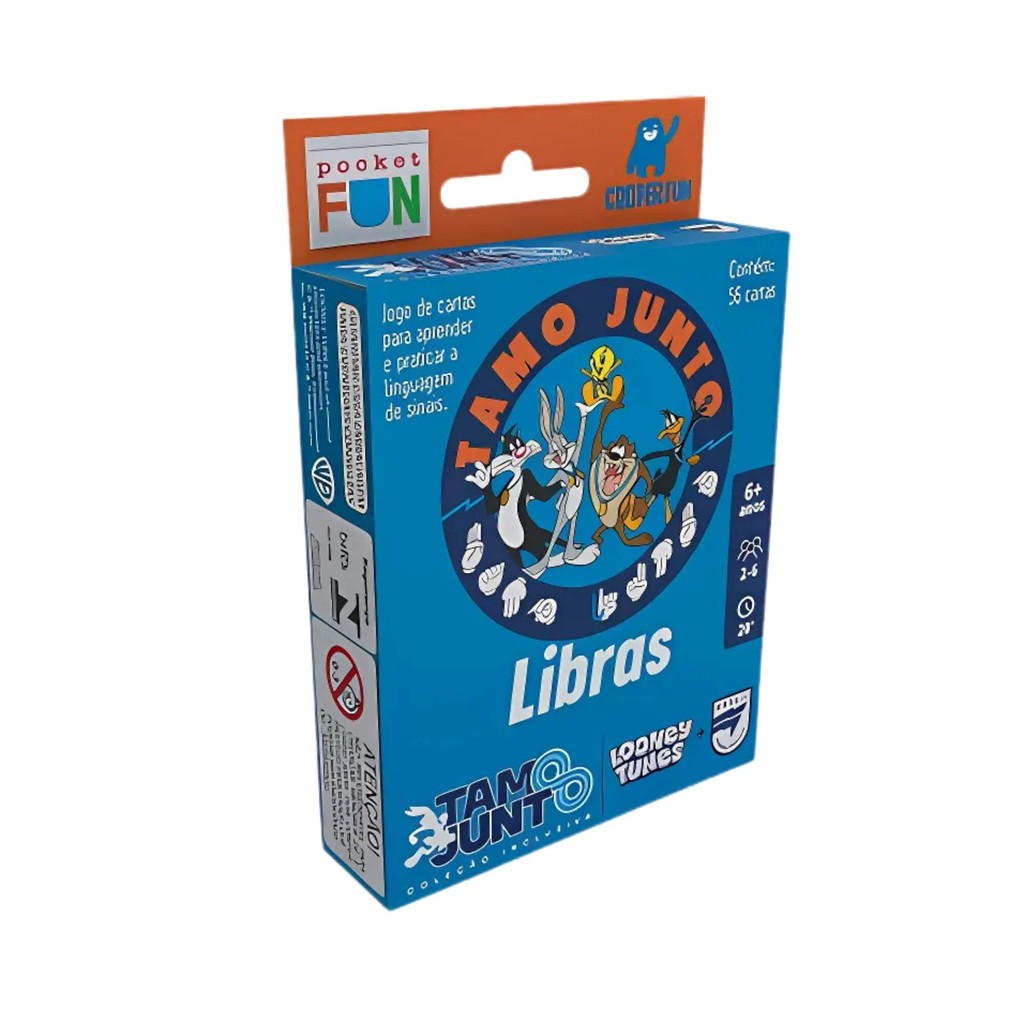 Jogo de Cartas Pocket Fun Looney Tunes Tamo Junto - Libras Cooper Fun ...