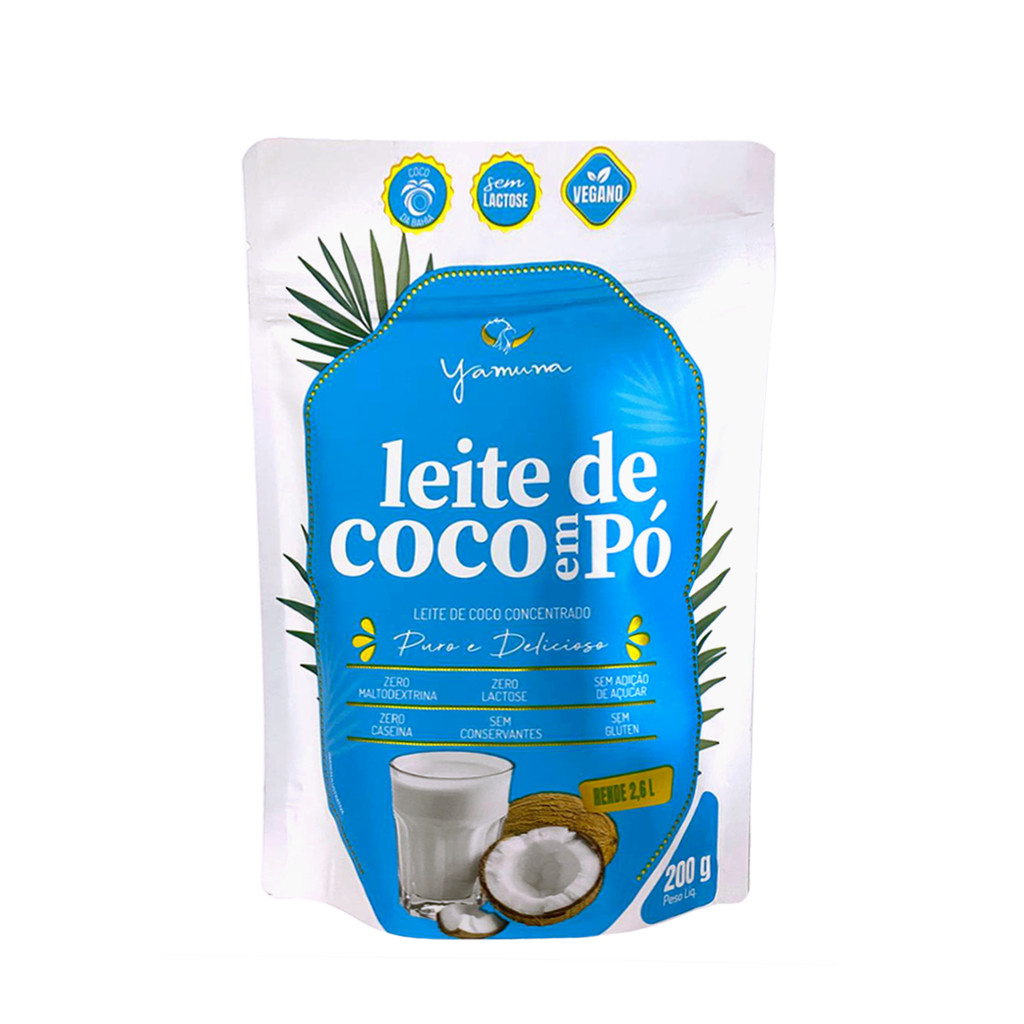 Leite de Coco em Pó 100% Puro Yamuna 200g Sem Lactose Sem Glúten ...