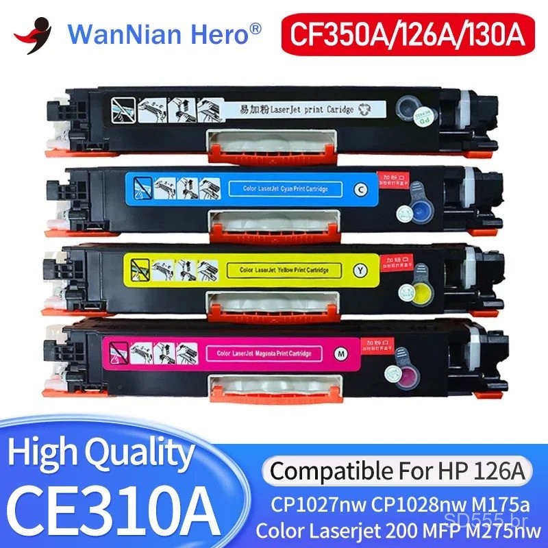 NOVO Cartucho de toner compatível CF350A CF351A CF352A CF353A 130A para ...