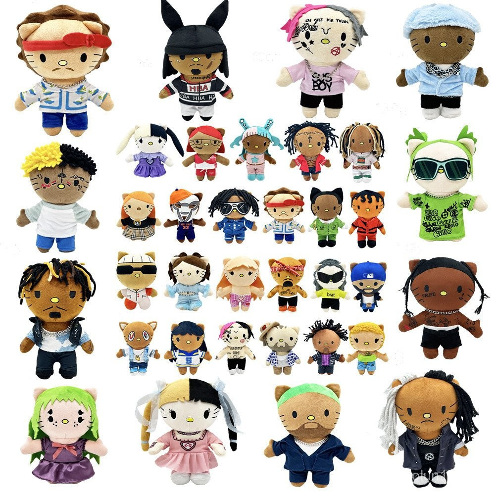 2025LIL PEEP Hello Kitty Pelúcia , Bruno Mars xxxtentacion Juice World ...