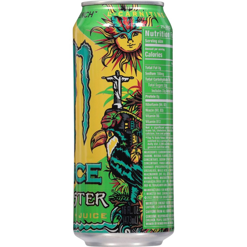 Energético Monster Energy 473ml Rio Punch Lata Brasil Juice Mix de ...