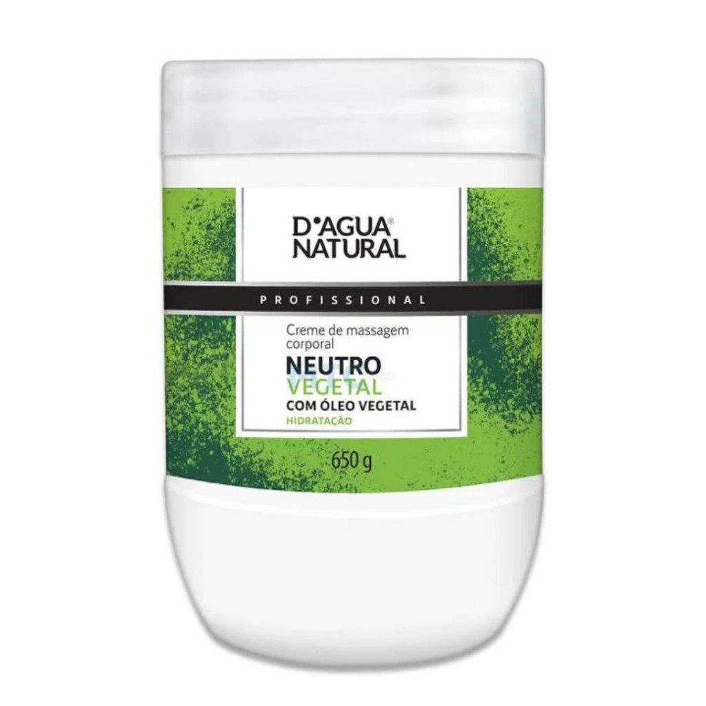 Creme de Massagem Neutro Vegetal com Olus Oil 650g - Dagua Natural ...