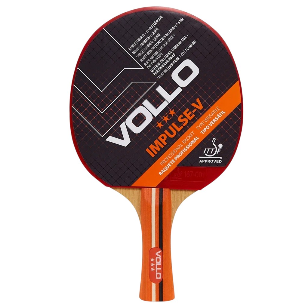Raquete De Tênis De Mesa Ping Pong Impulse V Vollo Aprovada Ittf ...