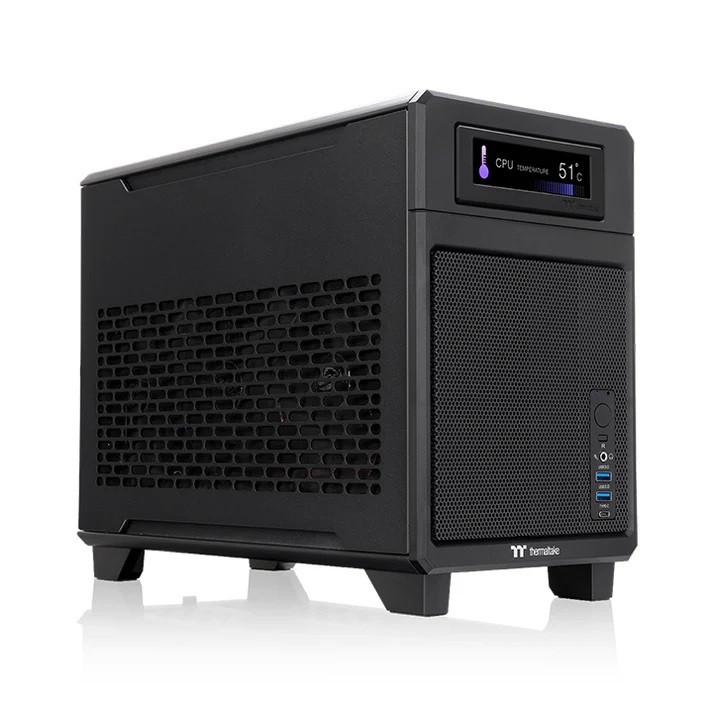Gabinete Thermaltake Tower 100 Mini Case, Vidro Temperado, Intel-AMD ...