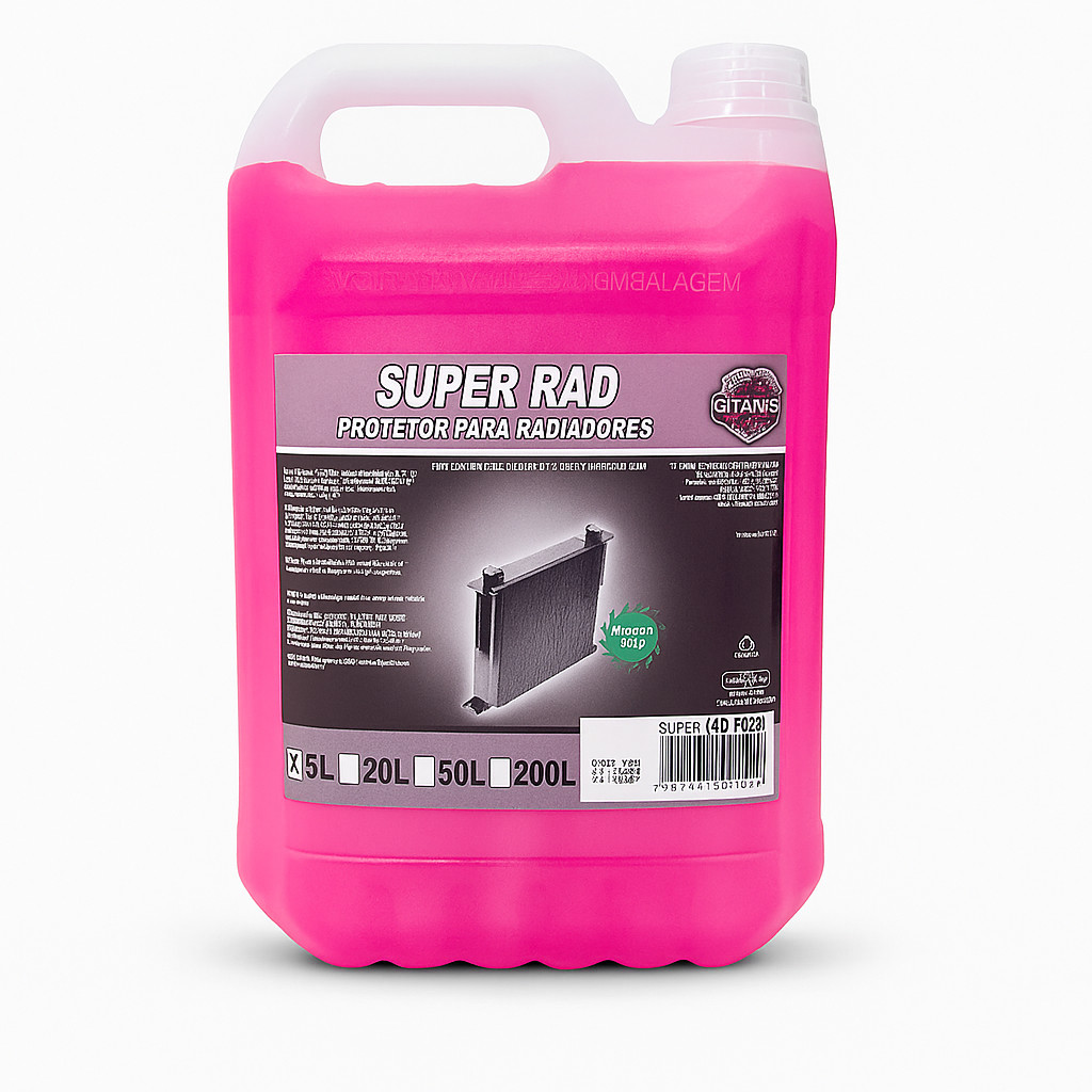 Aditivo Radiador Super Rad Organico Rosa 5 Litros Gitanes Pronto uso ...
