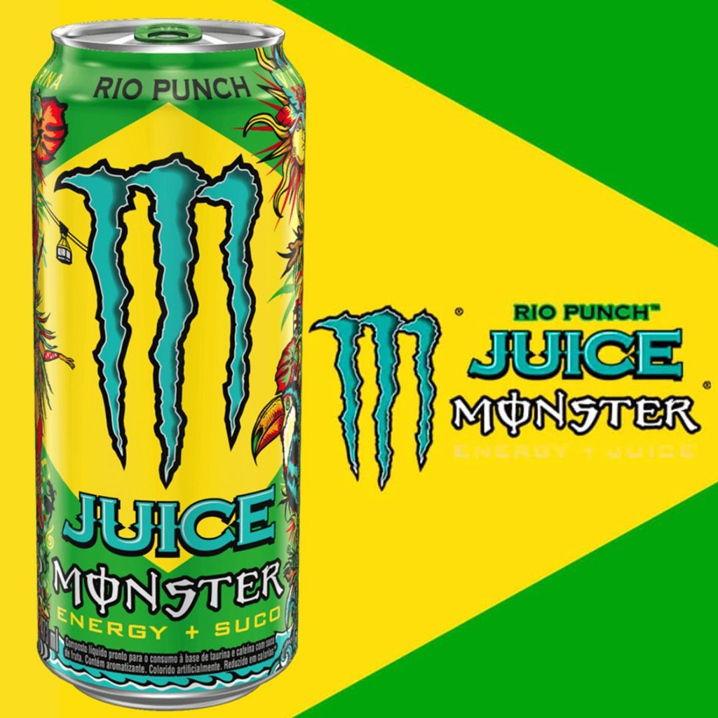 Energético Monster Energy 473ml Rio Punch Lata Brasil Juice Mix de ...