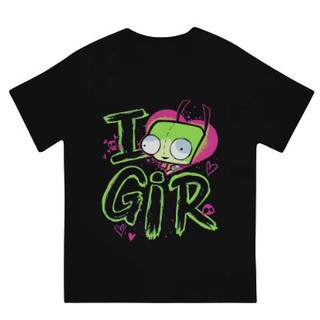 Camiseta camisa blusa Invader I GIR Zim Infantil algodão 100% | Shopee ...