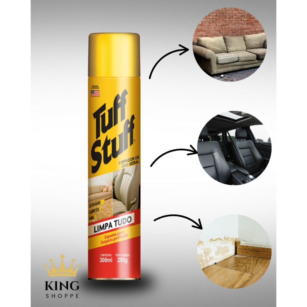 Kit 4 Tuff Stuff Limpa Tudo - Espuma de Limpeza Para Uso Geral Casa ...