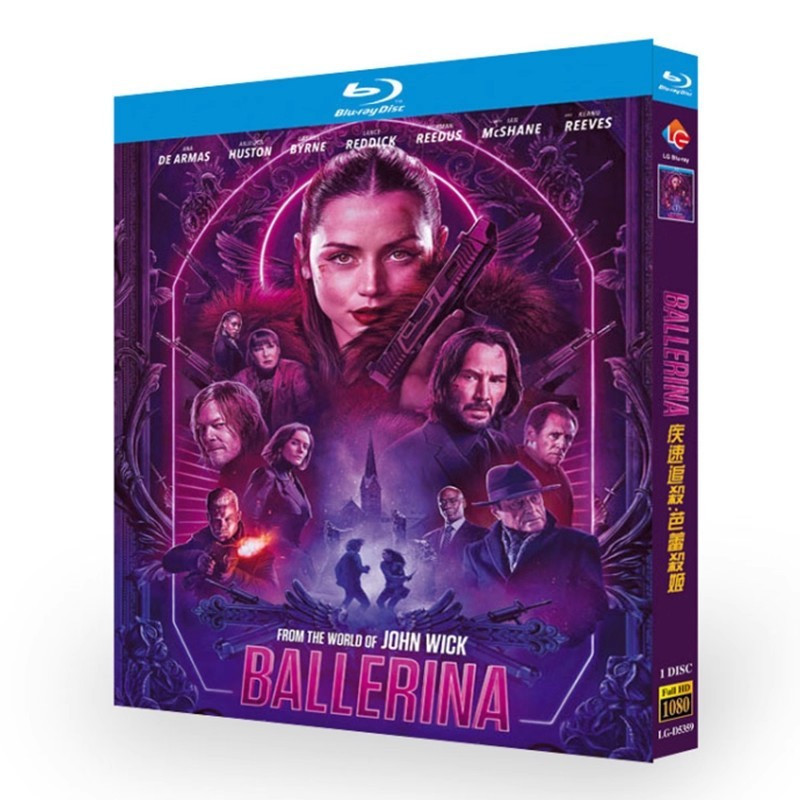 Filme Americano De Disco Blu-ray Do Mundo De John Wick : Versão Oficial Da Bailarina + Atrás Das ...