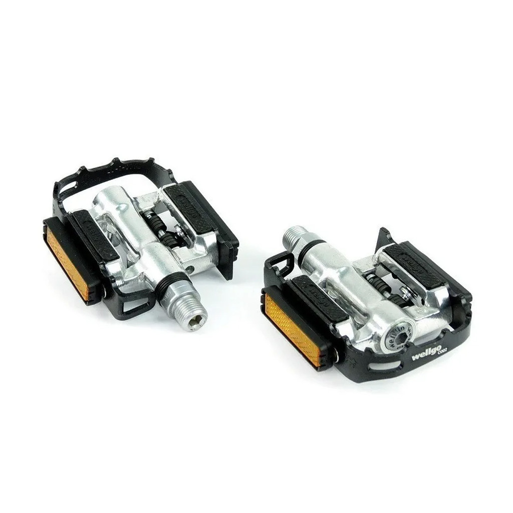 PEDAL 9/16 CLIP PLATAFORMA WELLGO MTB C2B C/ TACOS | Shopee Brasil
