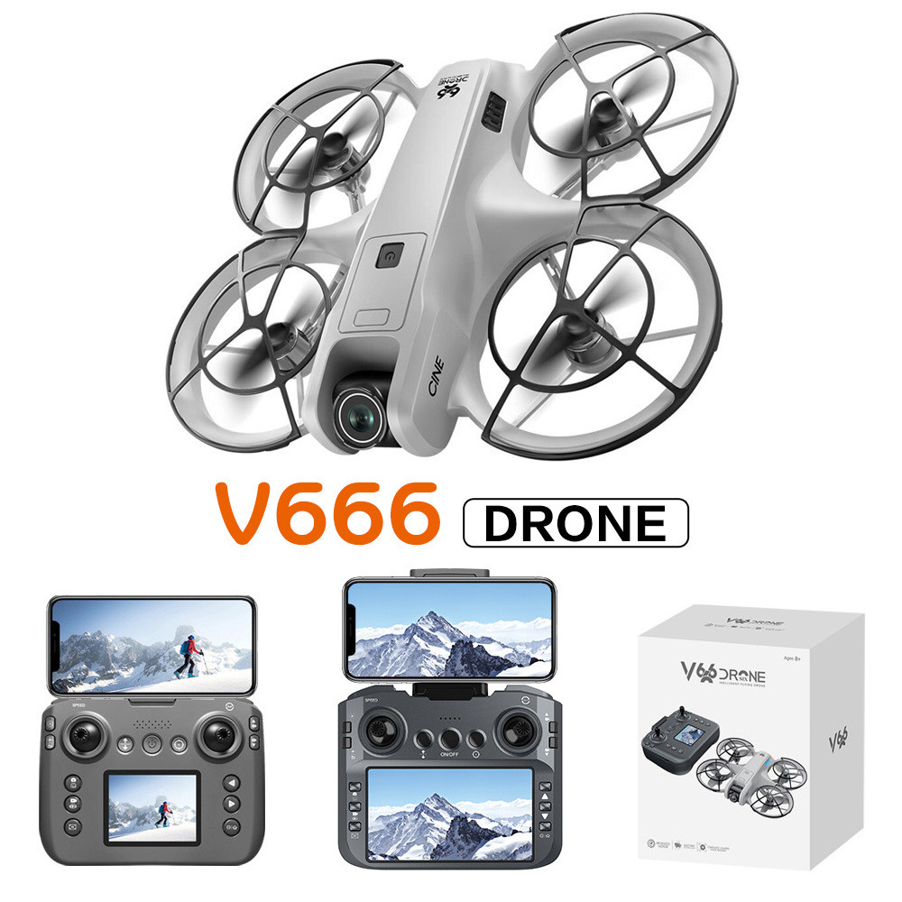 Novo produto V666 Drone com tela eletrodo câmera 8k HD aeronaves de ...