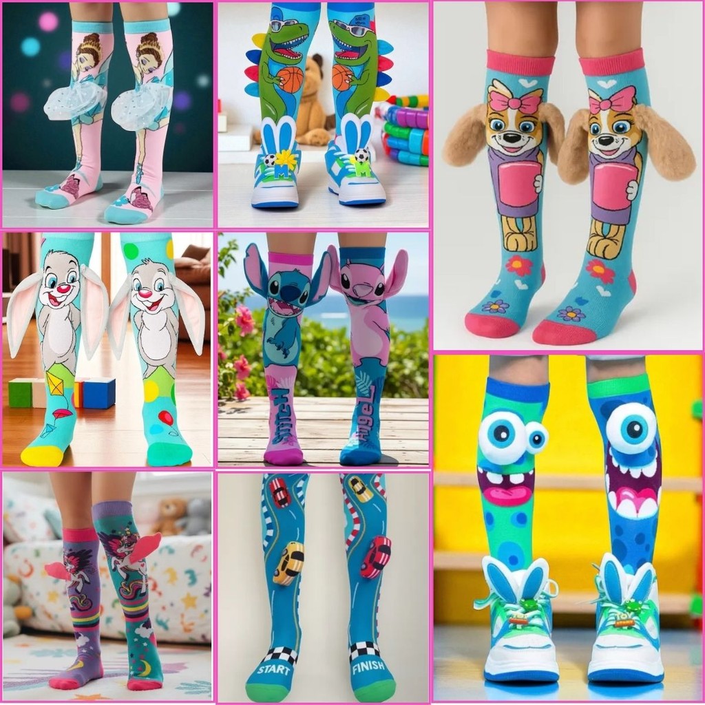Meias 3D Infantil Maluca Divertida Personagens Colorida Unissex Pelucia ...