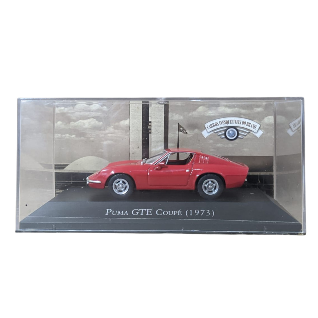 Miniatura Puma GTE Coupé 1973 Carros inesquecíveis do Brasil | Shopee ...