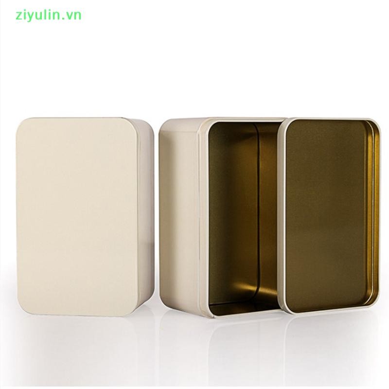 ziyulin 1pc Caixa De Lata De Metal Potes De Ferro Chá Biscoitos Caso ...