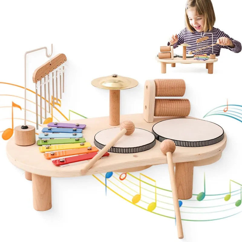 Bebê Instrumentos Musicais De Madeira Brinquedos Multifuncionais ...