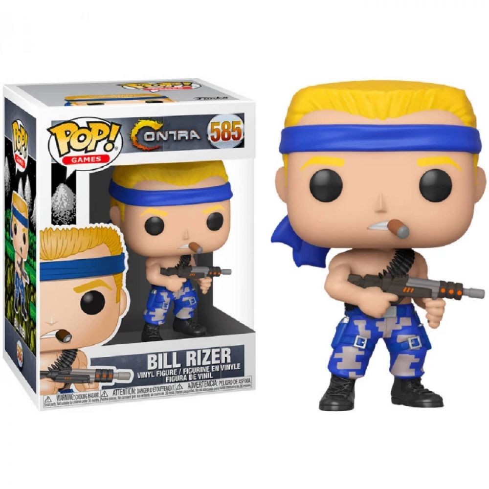 Funko Pop Bill Rizer Contra - Pop Funko #585 - Original | Shopee Brasil